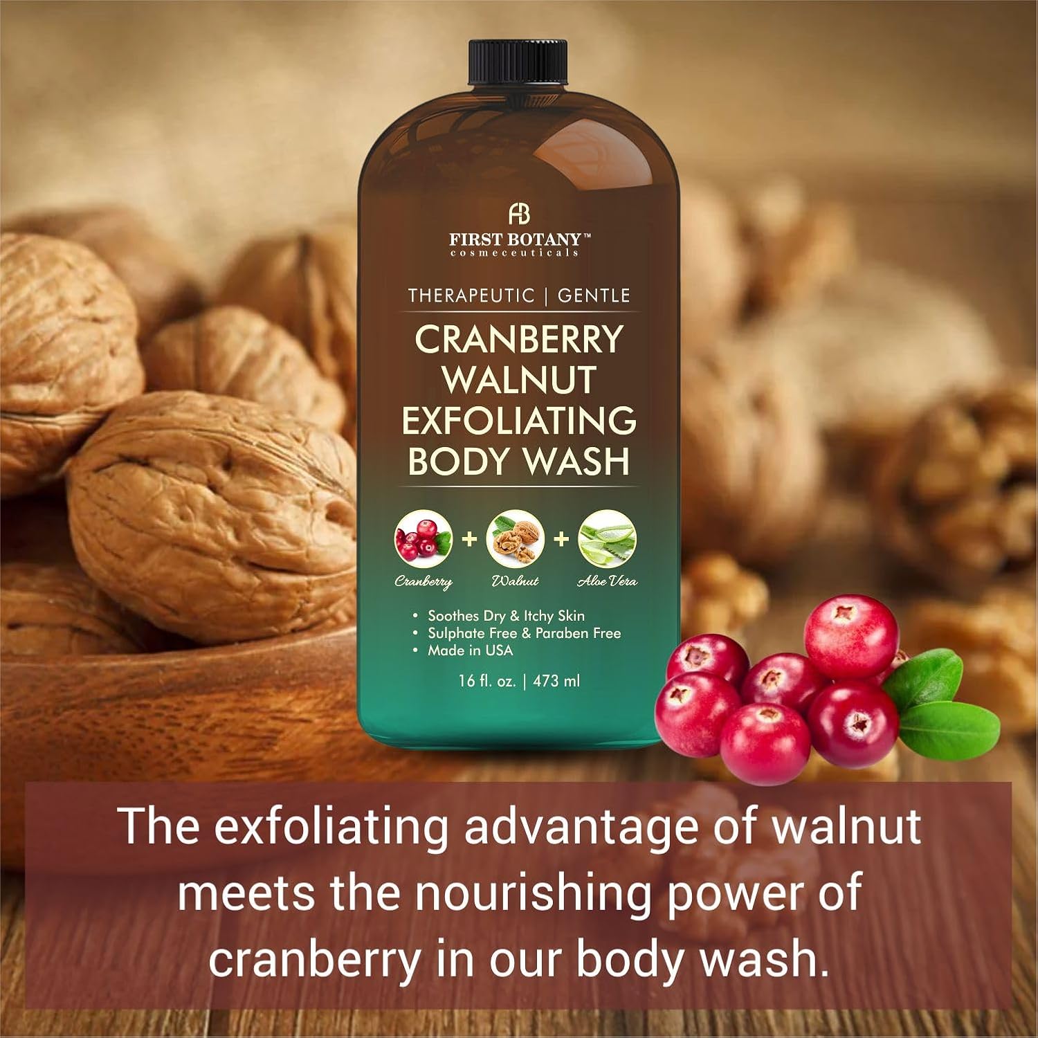First Botany All Natural Body Wash - Fights Body Odor, Athlete’s Foot,