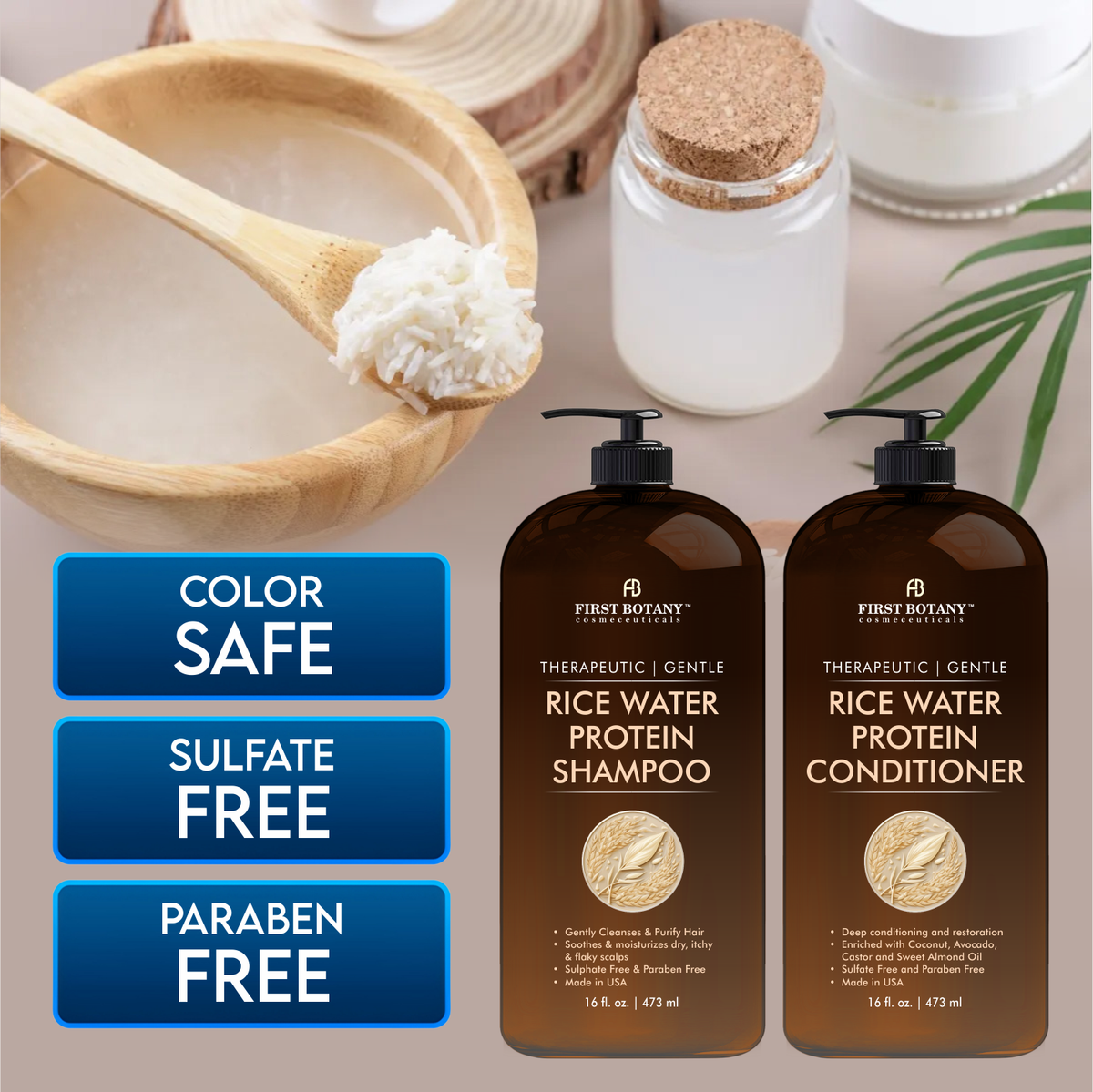 Rice water Shampoo and Conditioner – First Botany